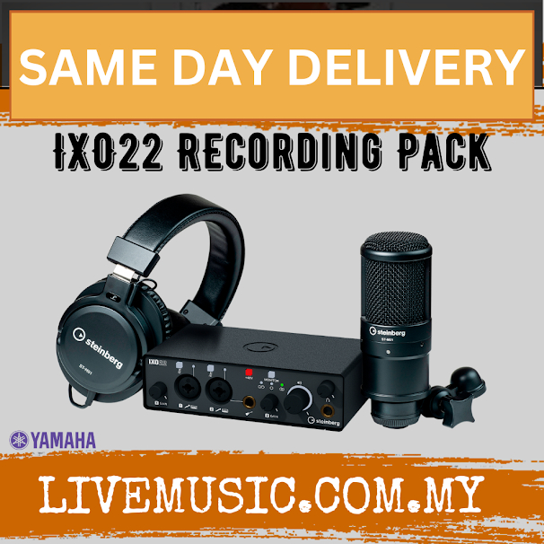 Yamaha Steinberg IXO22 2x2 USB Audio Interface/Recording Pack - Black ...