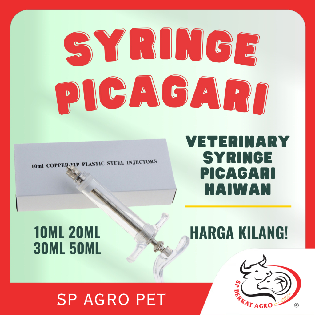 Pet Syringe Picagari Haiwan Injection Jarum Suntikan Lembu Kambing ...