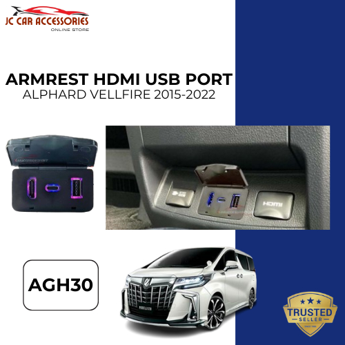 Toyota Vellfire Alphard ANH30 agh30 hdmi mini USB charger Adaptor ...