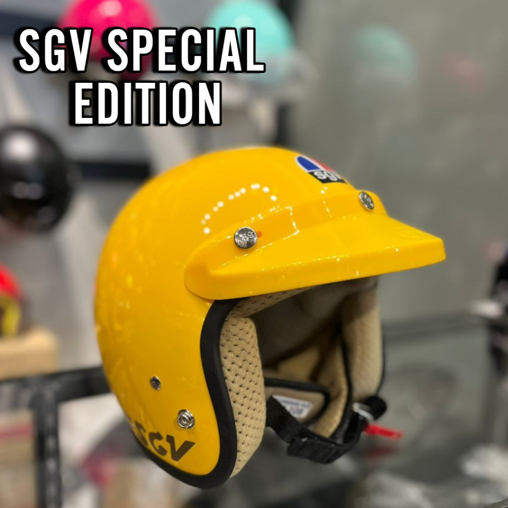 HELMET SGV SPECIAL RED YELLOW SIZE L 60CM WITH SIRIM APPROVAL | Shopee ...