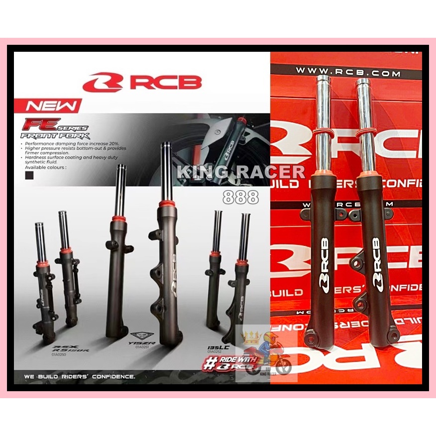 RCB FE FRONT FORK SET 26MM PNP Y15ZR Y16ZR LC135 4S RS150 RSX 100% ...