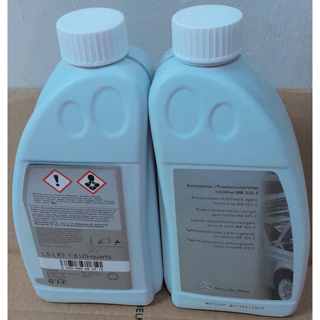 (0009890825)(A0009890825)Mercedes Benz Blue Coolant/Antifreeze 1.5 ...