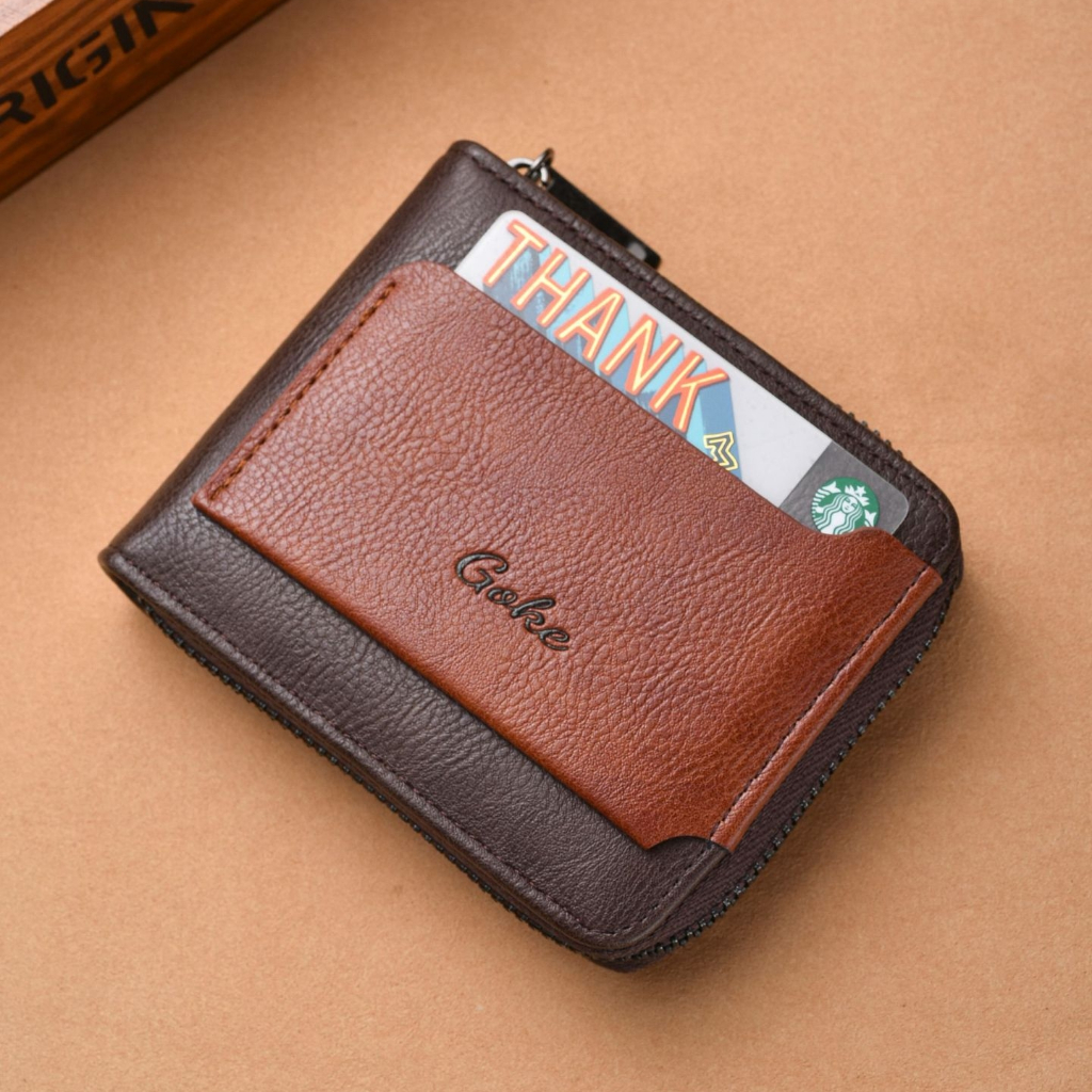 Design Baru Dan Murah Men Zip Wallet , Short Zip Men Wallet , Dompet ...