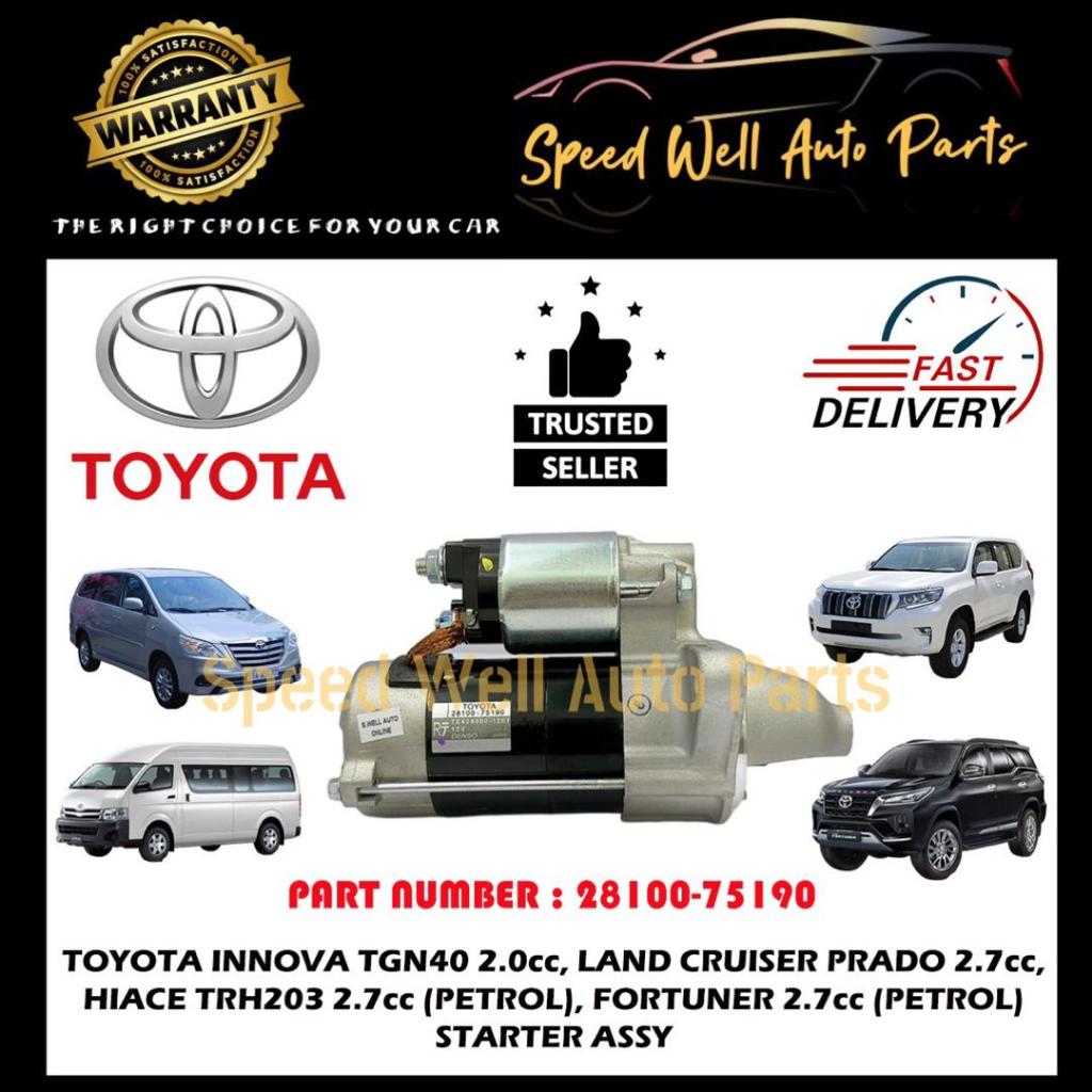 [TOYOTA STARTER] TOYOTA INNOVA TGN40, LAND CRUISER PRADO, HIACE TRH203 ...