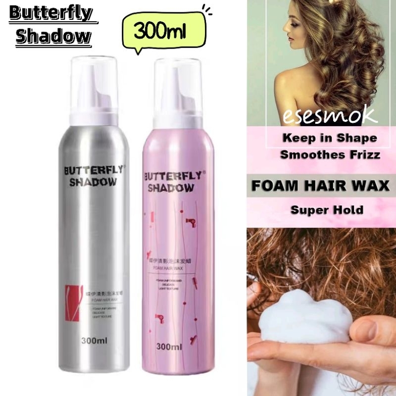 Butterfly Shadow Foam Hair Wax Perm Curly Hair Styling Mousse Spray ...