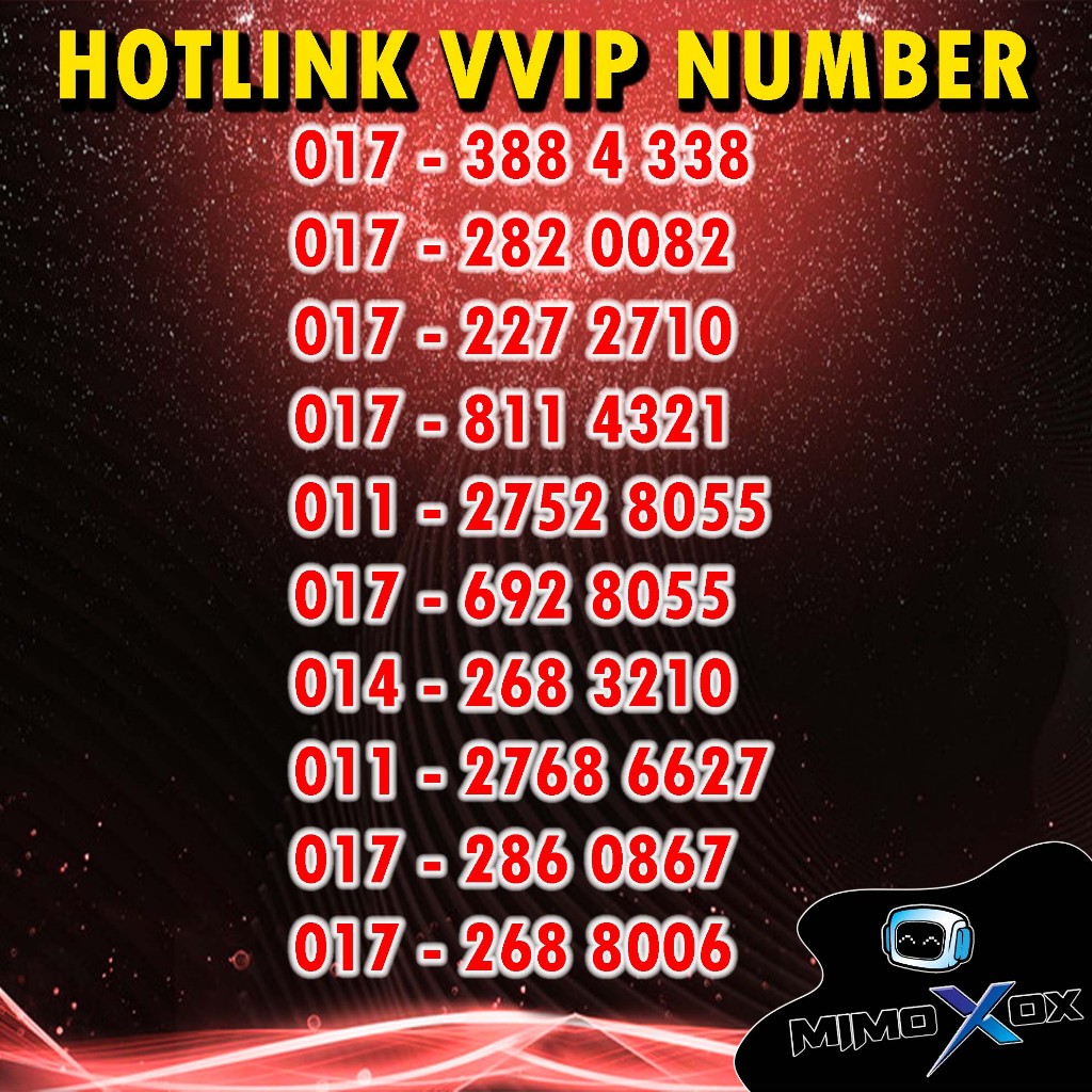 ♕VVVIP NUMBER♕Hotlink Simpack Unlimited Internet and Unlimited call 🔥 🔥 ...