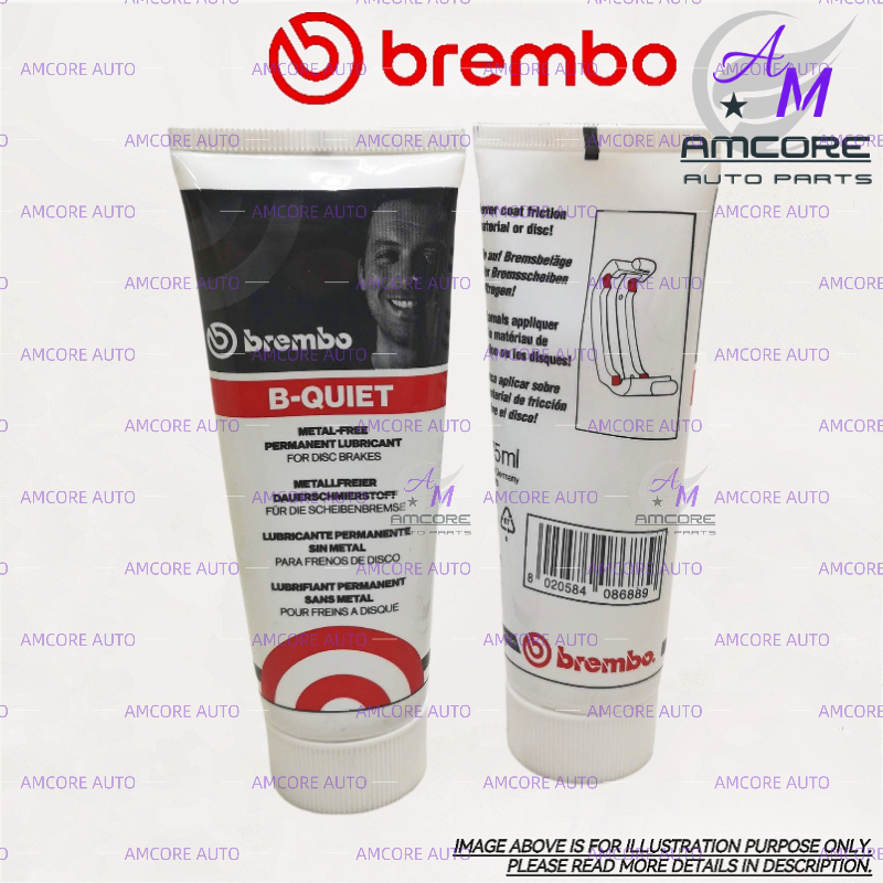 BREMBO B-QUIET BRAKE GREASE (75ML) GENUINE METAL FREE PERMANENT ...
