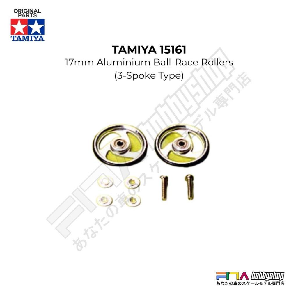 TAMIYA 15161 Mini 4WD 17mm Aluminium Ball-Race Rollers (3-Spoke Type ...