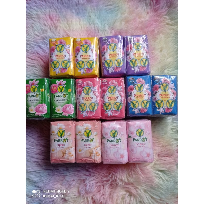 6pcs Parrot Herbal Soap Botanical Sabun Badan Cap Burung | Shopee Malaysia