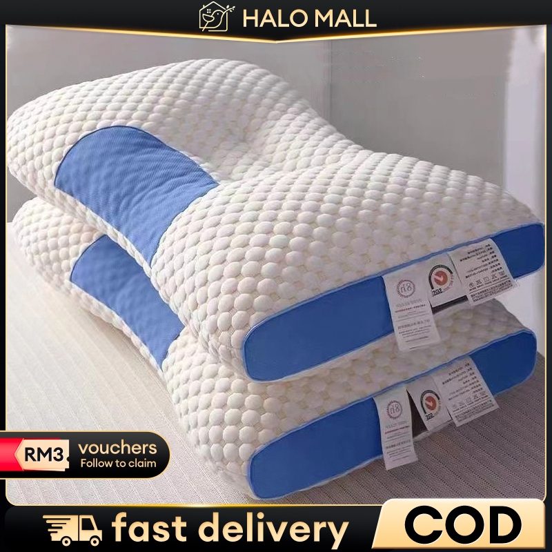 Knitted Cotton Massage Pilow Core Neck Pillow Spine Neck Traction ...