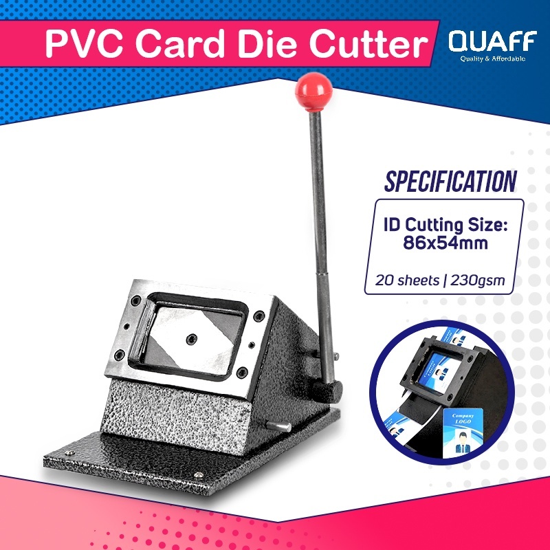 PVC ID CARD Cutter Heavy Duty Round Corner 86x54mm - Ready Stock ...