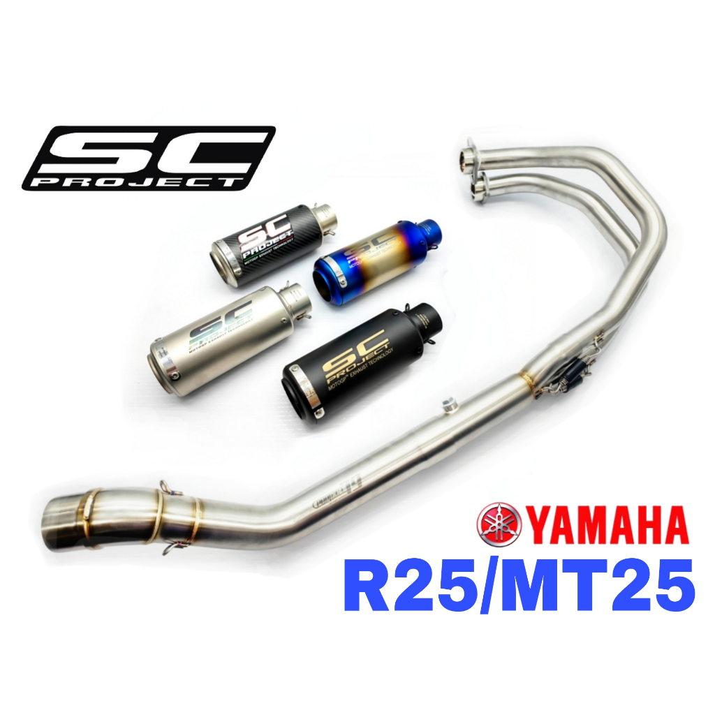 Yamaha R25 / MT25 Project79 Exhaust Full System Exhaust Stainless Ekzos ...