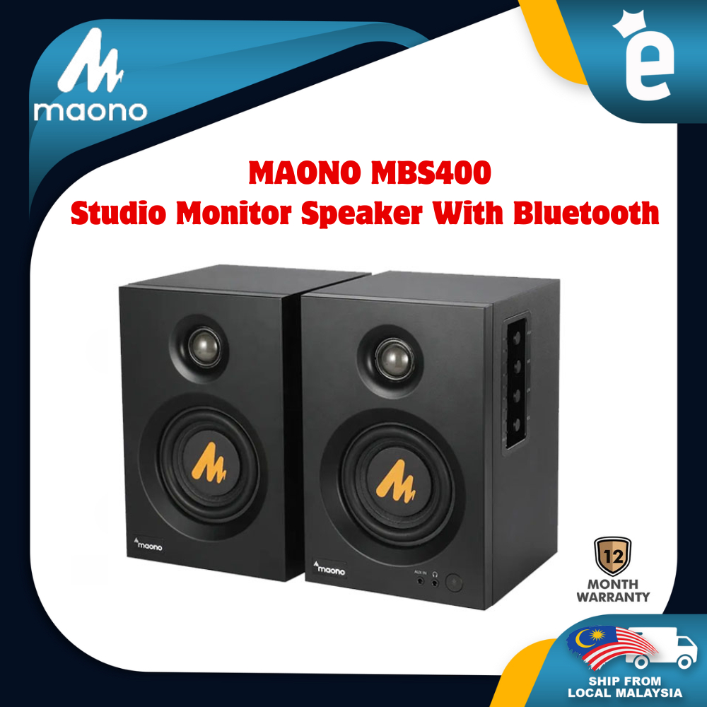 MAONO MBS400 Professional Recording Music Active Studio Monitor Speakers Complete Audio Studio ...