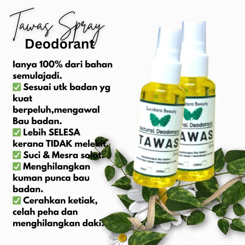 Dropship 💥 TAWAS SPRAY KETIAK 💥 Ubat Ketiak Organic 💥 Tawas Spray ...