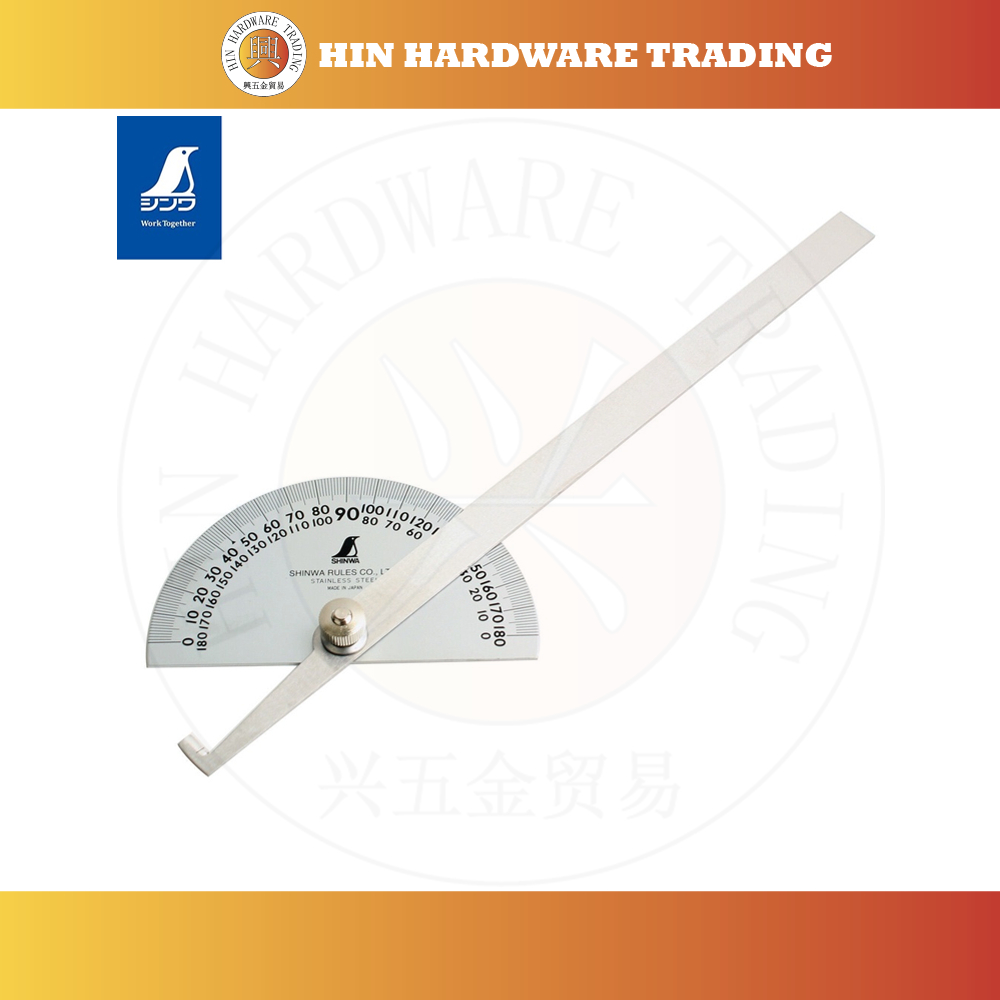 SHINWA STAINLESS STEEL PROTRACTOR | Shopee Malaysia