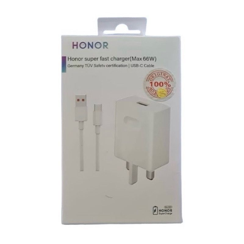 Honor 66W Super Fast Charger with Type-C Cable | Shopee Malaysia