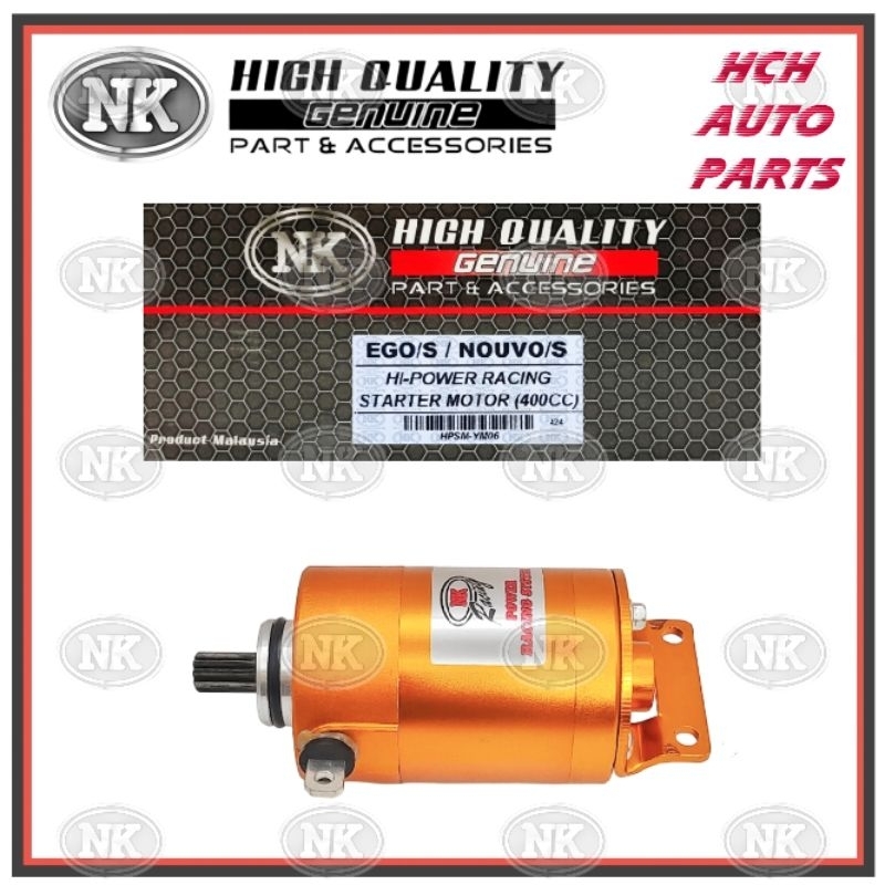 RACING STARTER MOTOR - 400CC - EGO/ EGOS/ NOUVO/ NOUVO S/ EGO LC/ NOUVO ...