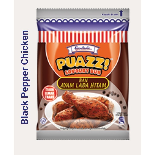 Gardenia Puazz Black Pepper Chicken 60g Savoury Bun Sambal Bilis Quick ...