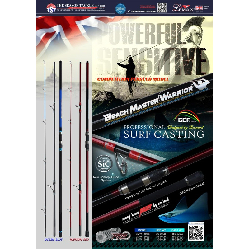 LEMAX BEACH MASTER WARRIOR SURF ROD(JORAN PANTAI 15’KAKI) | Shopee Malaysia