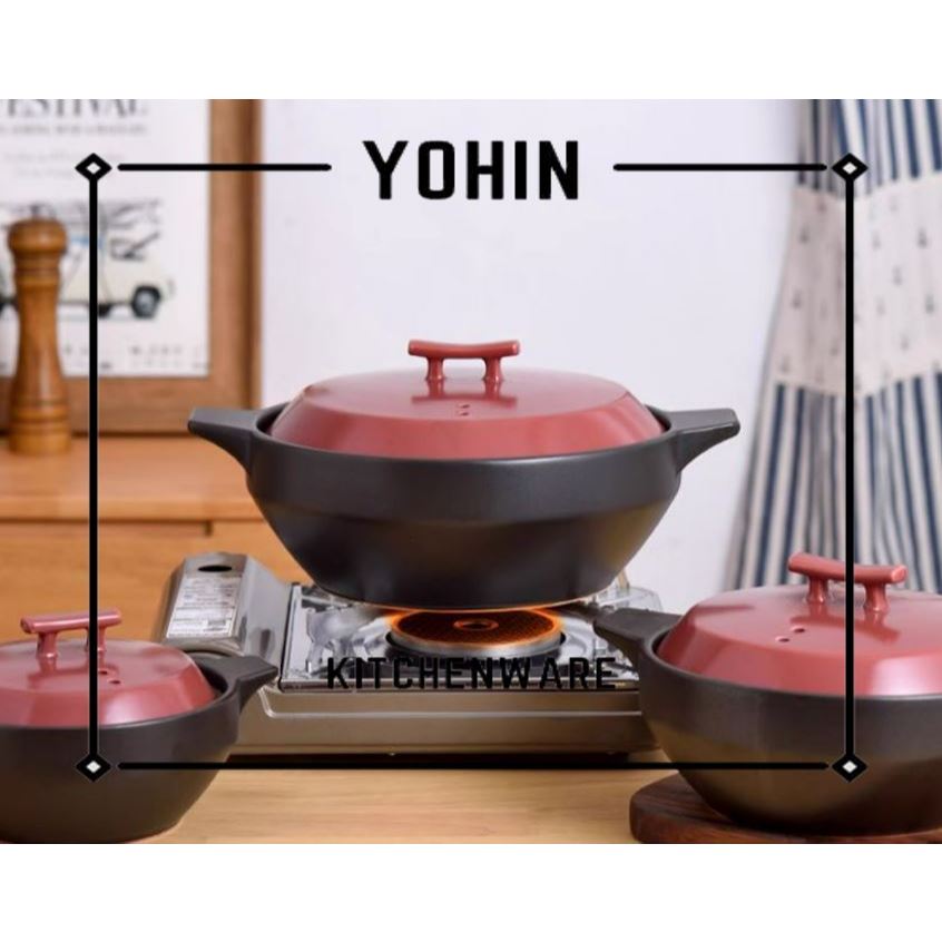 YOHIN Japanese Casserole Claypot For Cooking Cooking Pot Steam Pot Soup ...