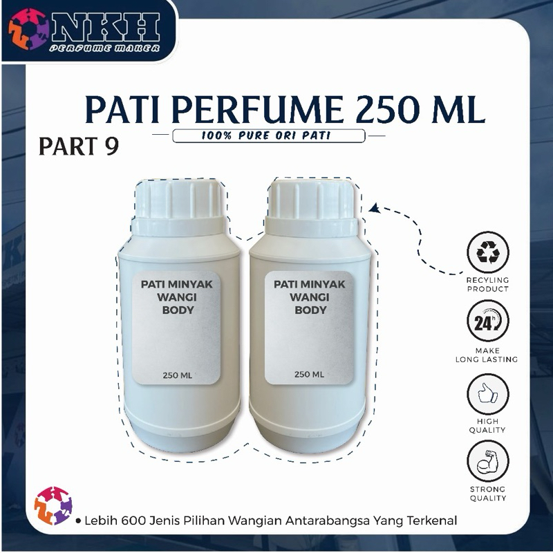 PART 9- PATI MINYAK WANGI BADAN 250ML 100% PURE / BODY PERFUME 250ML ...