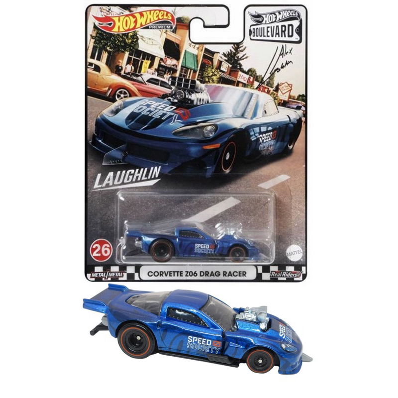 Hotwheels 2021 Premium Boulevard Mix 2 - Corvette Z06 Drag Racer (Laughlin) | Shopee Malaysia