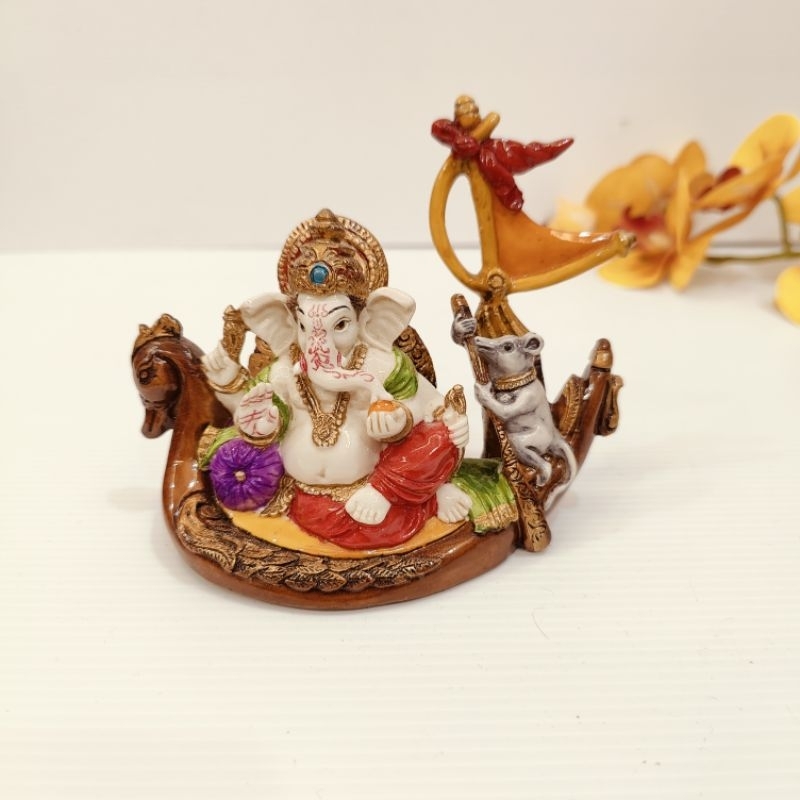 MMT TRADERS Graceful Lord Ganesha Sitting On Swan Decorative Showpiece ...