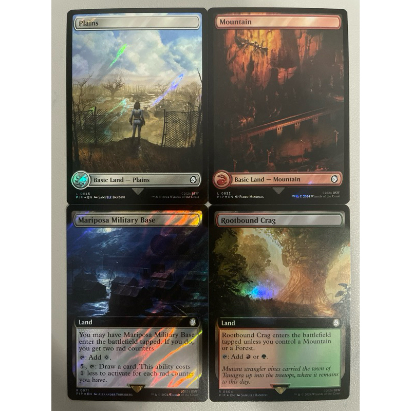 MTG:Fallout (PIP) Land Card (Full art, Borderless) | Shopee Malaysia