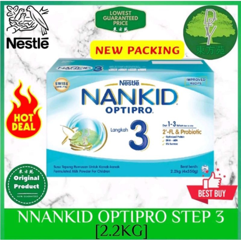 FREE 🚚 Nestle NANKID OPTIPRO Stage 3 (2.2kg) Exp 5/2025 | Shopee Malaysia
