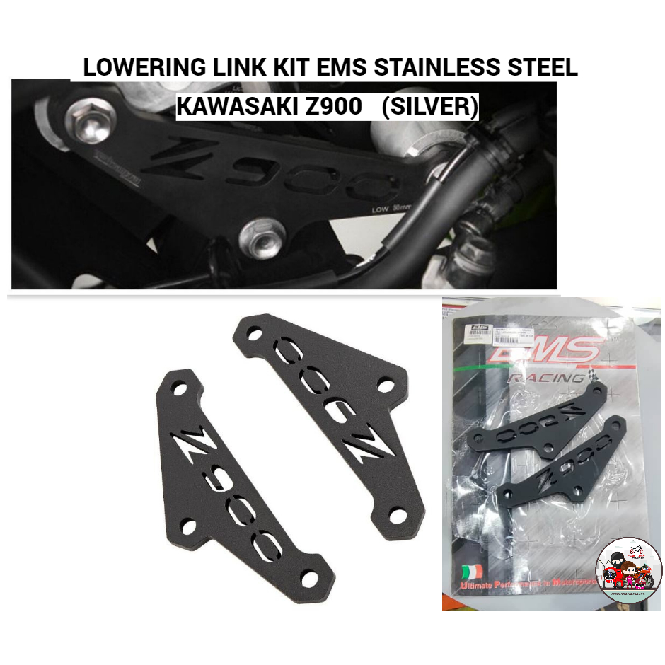 LOWERING LINK KIT EMS STAINLESS STEEL KAWASAKI Z900 (BLACK) | Shopee ...
