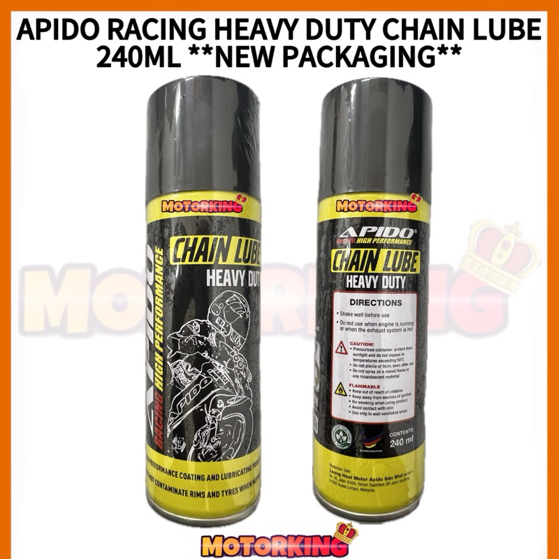 APIDO HEAVY DUTY CHAIN LUBE CHAIN LUBRICANT SUITABLE FOR ALL MOTOR AND ...