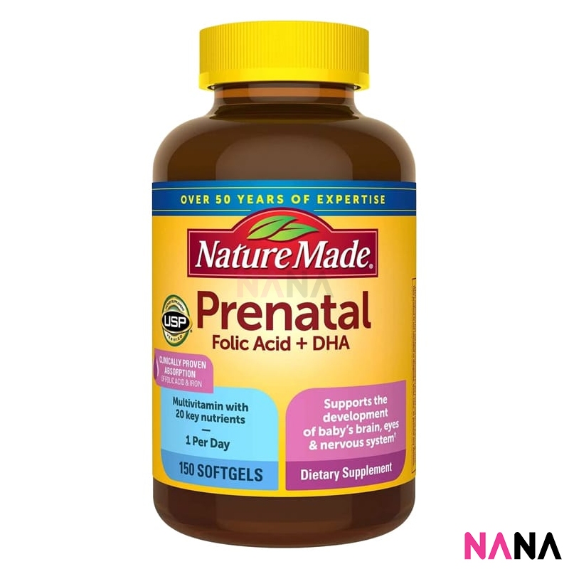 Nature Made Prenatal Folic Acid + DHA 150 Softgels | Shopee Malaysia
