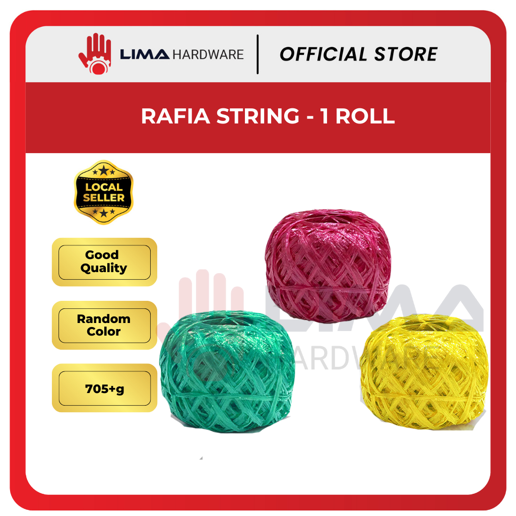 RAFIA STRING - 1 ROLL/RED/YELLOW/GREEN (705+ GRAM) | Shopee Malaysia