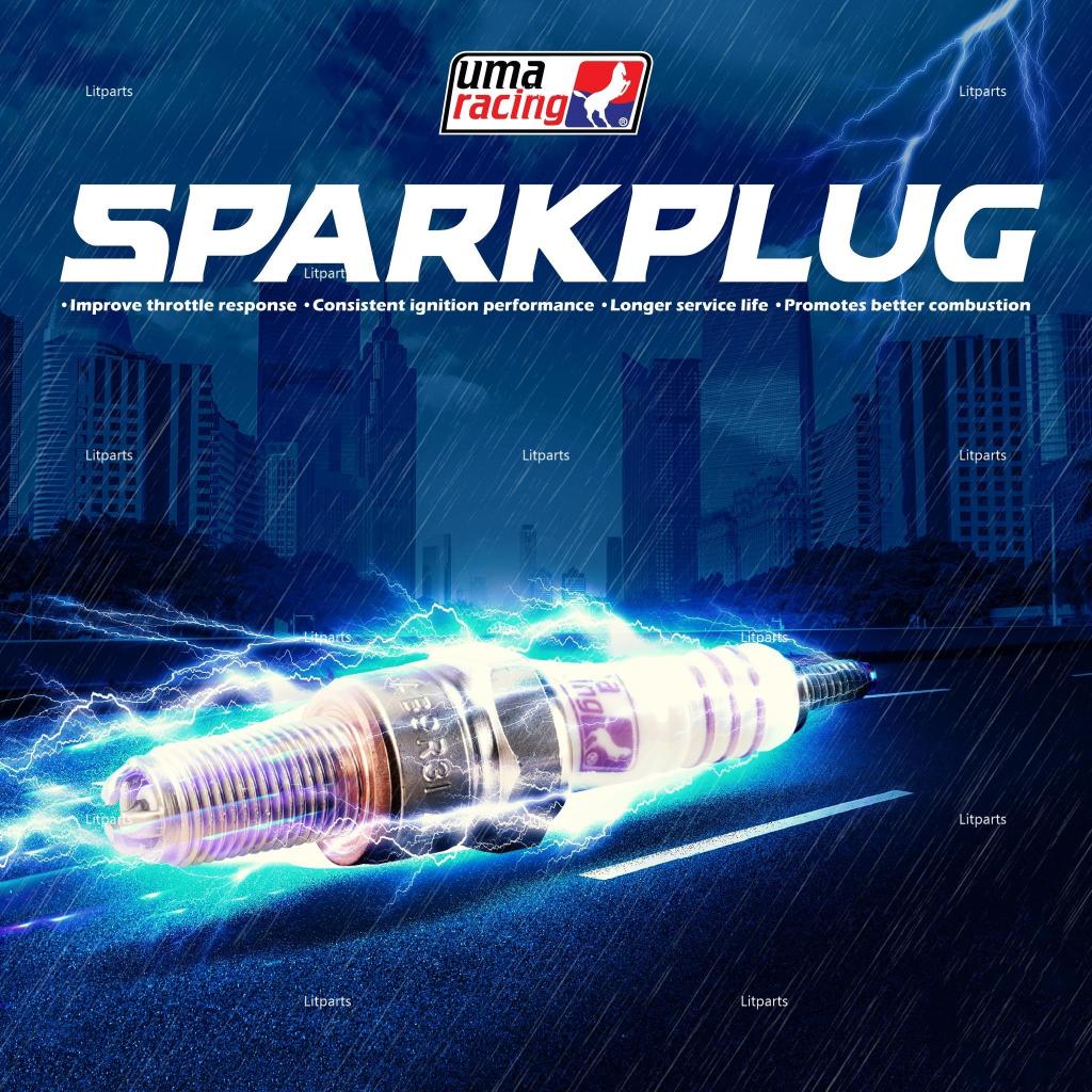 [100% ORIGINAL] Uma Racing Plug Spark Iridium Y15 Y15ZR LC135 V1-V8 Y16 ...