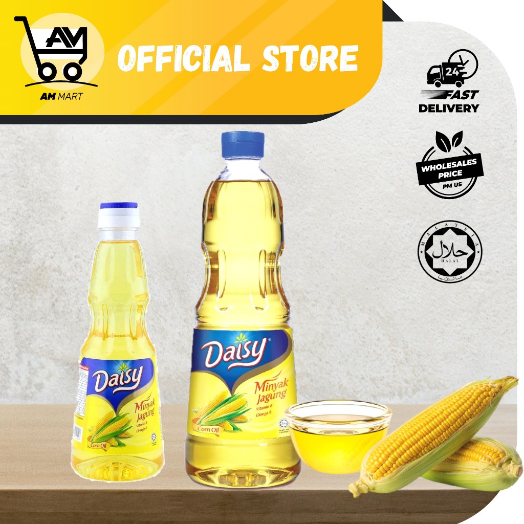 🌙RAYA SALE Daisy Corn Oil | Minyak Jagung #500g #1kg (HALAL) | Shopee ...
