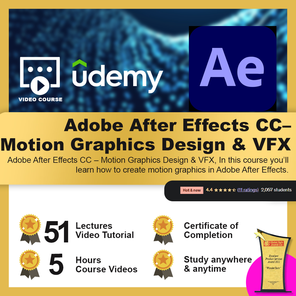 [video Course] Adobe After Effects Cc Motion Graphics Design And Vfx Shopee Malaysia