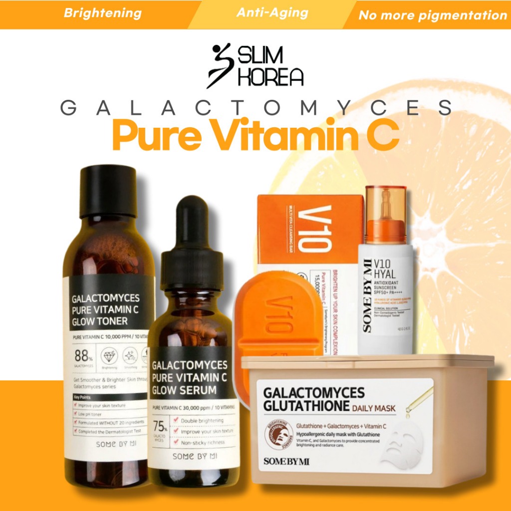 Some By Mi Galactomyces Pure Vitamin C Glow Toner 200ml / Serum 30ml ...