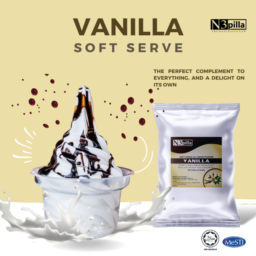 N3 Vanilla Soft Serve Ice Cream Powder 1KG | Shopee Malaysia