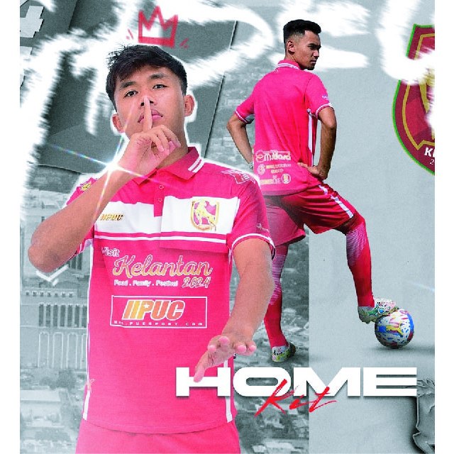 PUC Kelantan Darul Naim FC (KDN FC) Player Kit HOME - RED | Shopee Malaysia