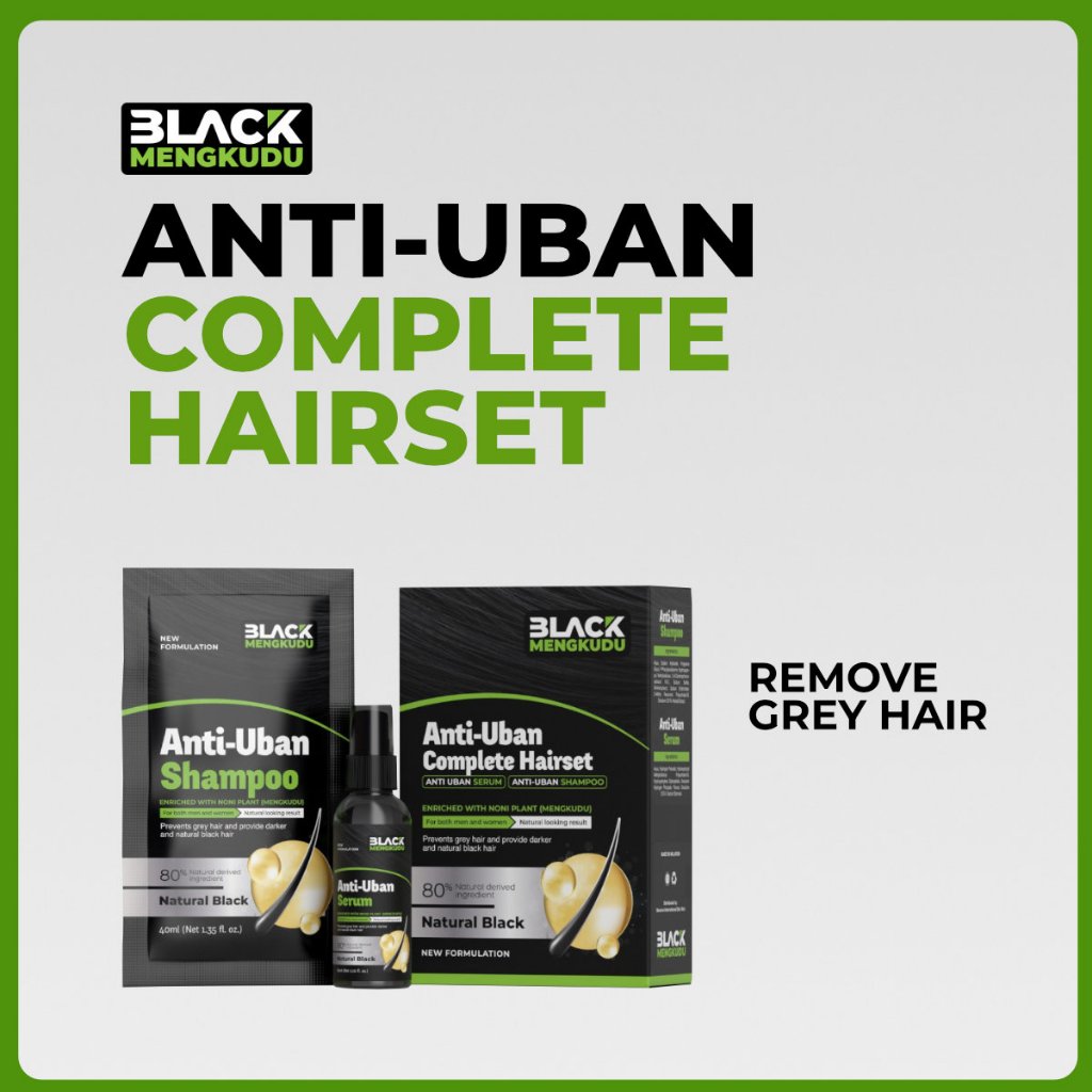 Black Mengkudu Anti Uban Shampoo | Shopee Malaysia