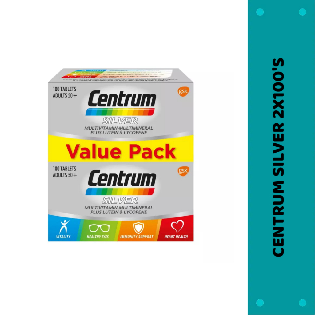 CENTRUM SILVER 100'SX2 FOR AGE 50+ (For healthy eyes, bones and body ...