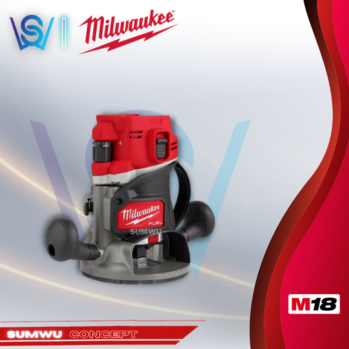 MILWAUKEE M18 FUEL MID-SIZE ROUTER 12MM (1/2'') M18 FR12-0X0 W/ Plunge ...