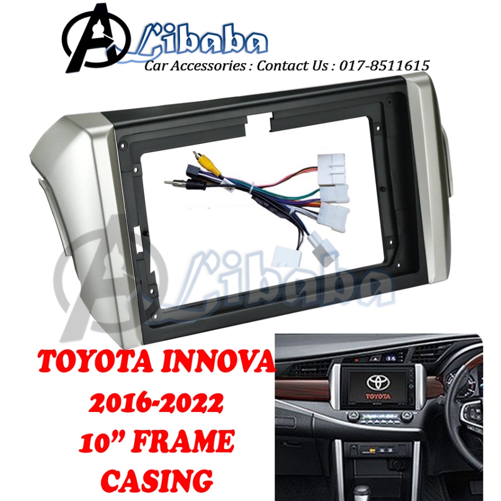 9" TOYOTA INNOVA 2016-2022 Android Player Monitor Frame Casing | Shopee ...