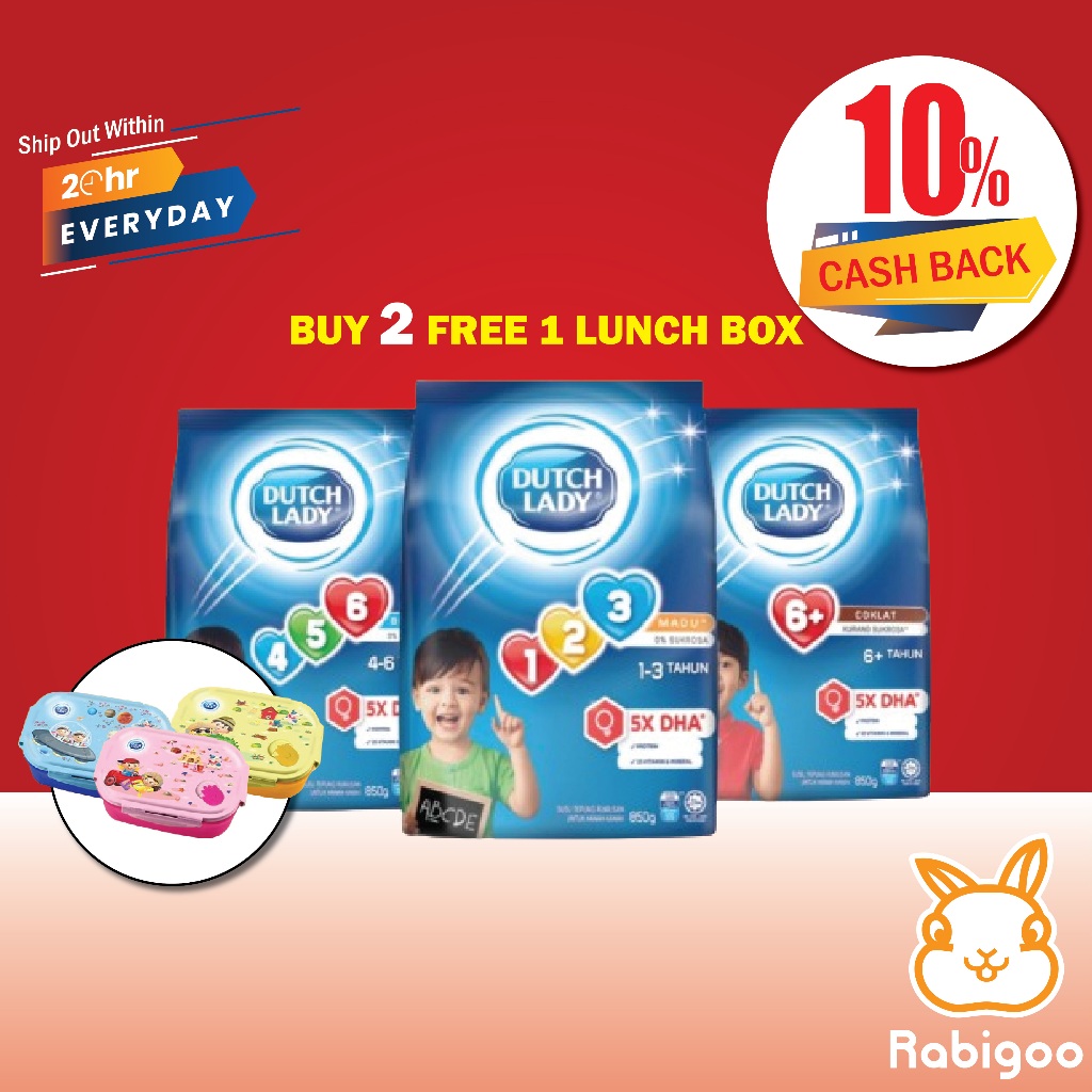 [CASHBACK 10%] Dutch Lady GUM 123 GUM 456 Milk Powder (850G) (milk ...