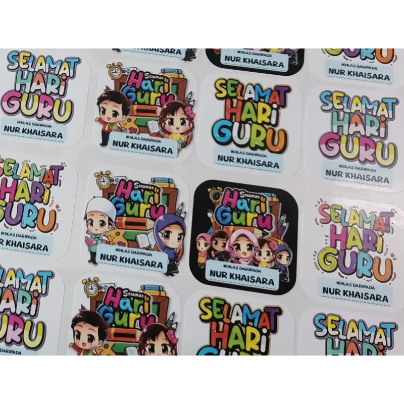 Sticker hari guru / teachers day sticker / gift hari guru / hadiah hari ...