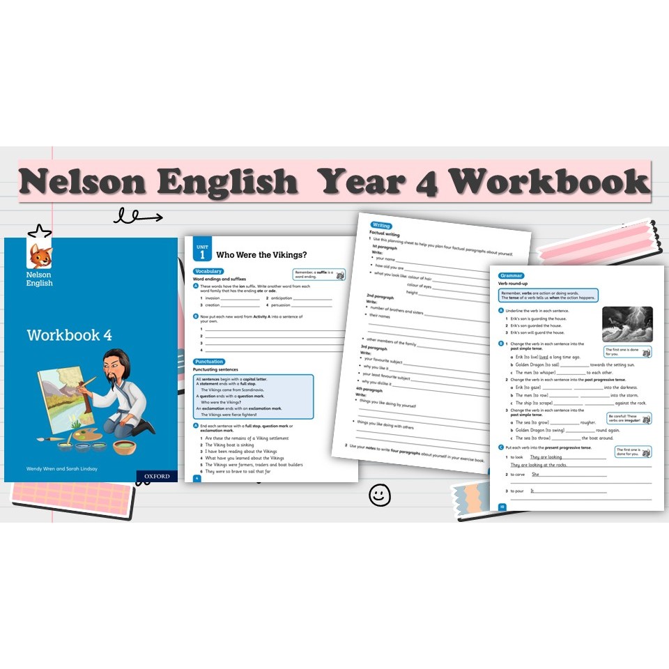 [PRE319] 149 pages Nelson English Year 4 Workbook Worksheet for Pre ...