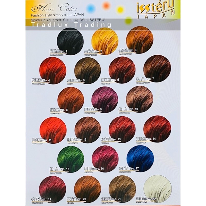 ISSTERU Pewarna Rambut/Hair dye Color/Hair Colour Cream 25ML (HALAL ...