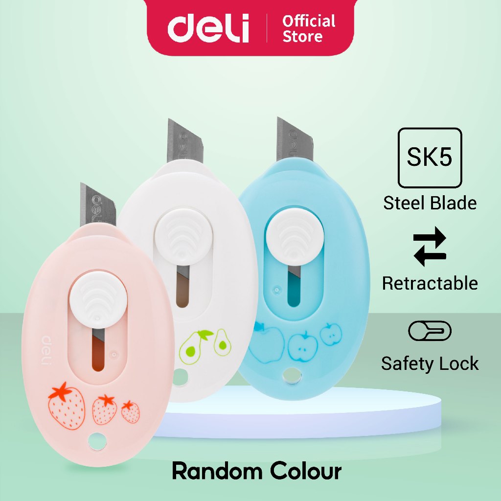 Deli Mini Utility Cutter Knife Mini for Opening Parcel with SK5 Steel ...