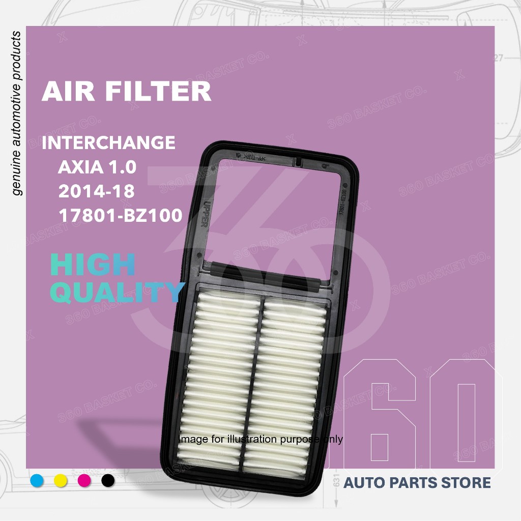 AIR FILTER PERODUA AXIA 17801-BZ100 (PENAPIS UDARA) | Shopee Malaysia