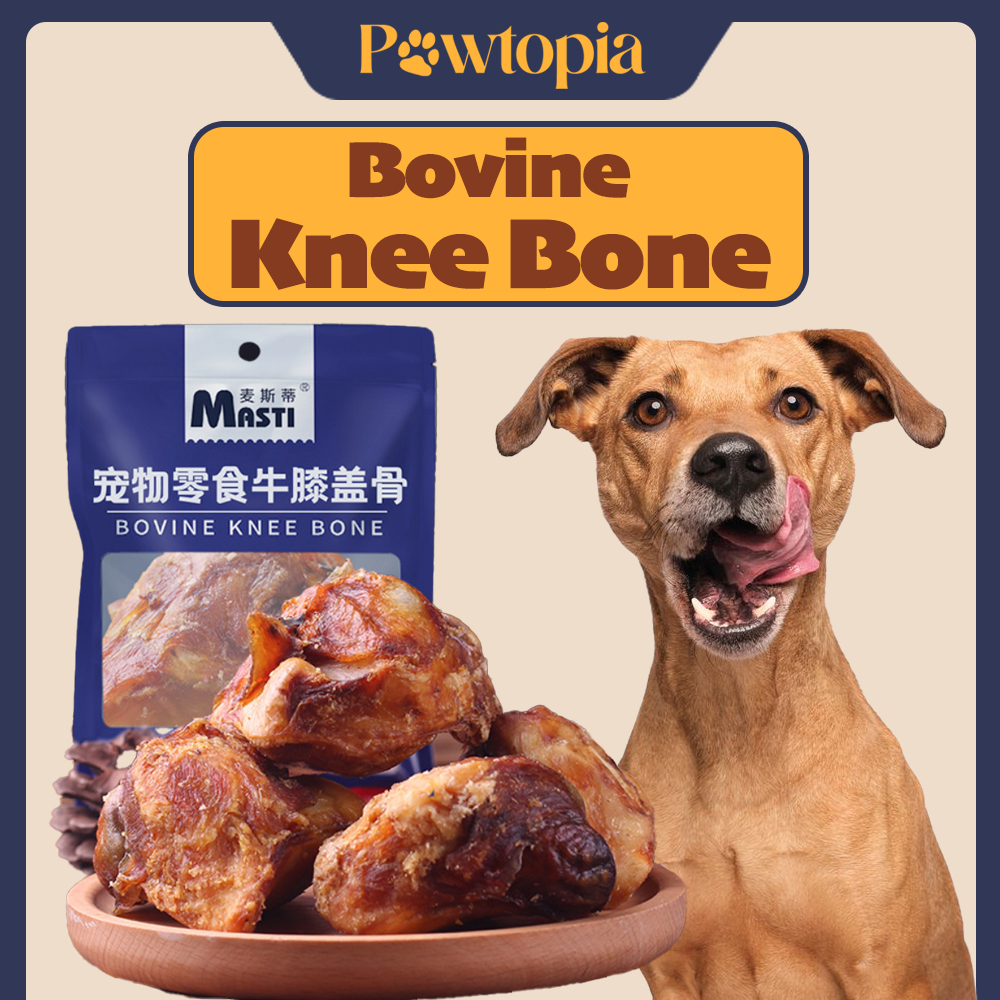 PAWTOPIA MASTI Premium Bovine Knee Bone Beef Cow Joint Dog Dental Chew ...